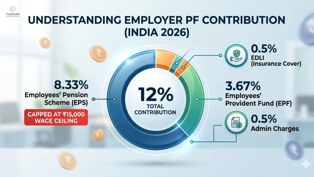 PF Contribution of Employer: Rules, Split & Updates 2026