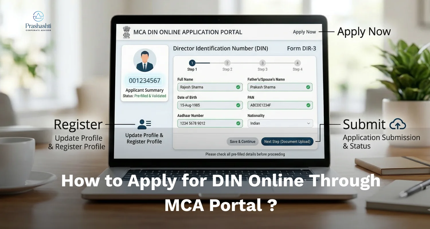 How to Apply for DIN Online on MCA Portal (Easy 2026 Guide)